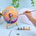 6Pcs Painting Canvas Panels with Coated Paper on the Back Blank Drawing ...
