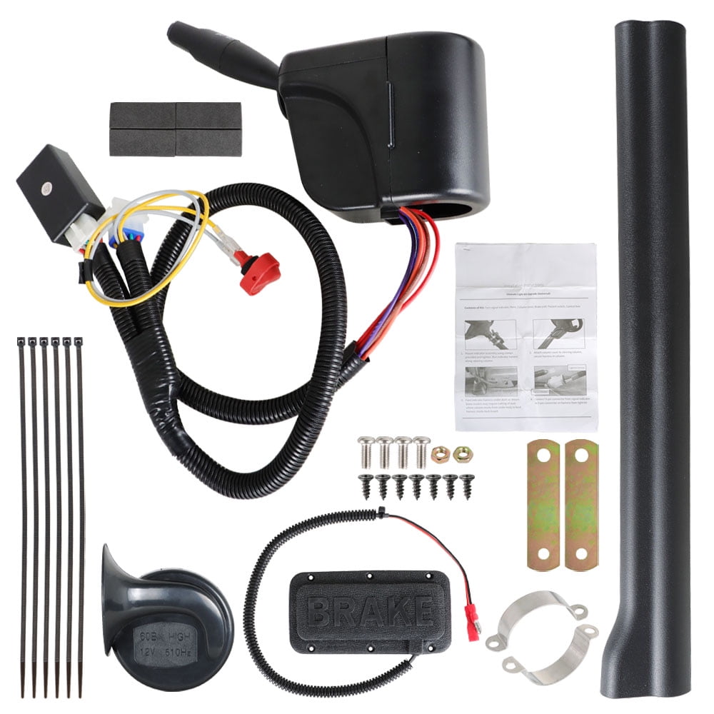 EPOTOOR Golf Cart LED Light Turn Signal Kit w/Horn Brake Hazard Light ...