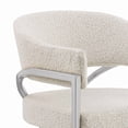 Best Quality Furniture Boucle Fabric Counter Stools with Silver Iron ...