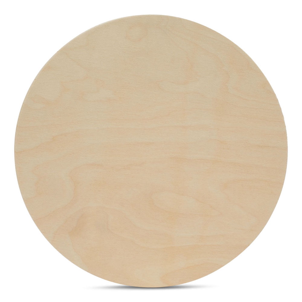 Wood Circles 20 inch 1/2 inch Thick, Unfinished Birch Plaques, Pack of ...