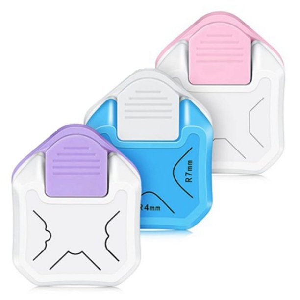 3Pcs Corner Rounder Paper Punch in 3 Styles, 4/7/10mm 3 in 1 Corner ...