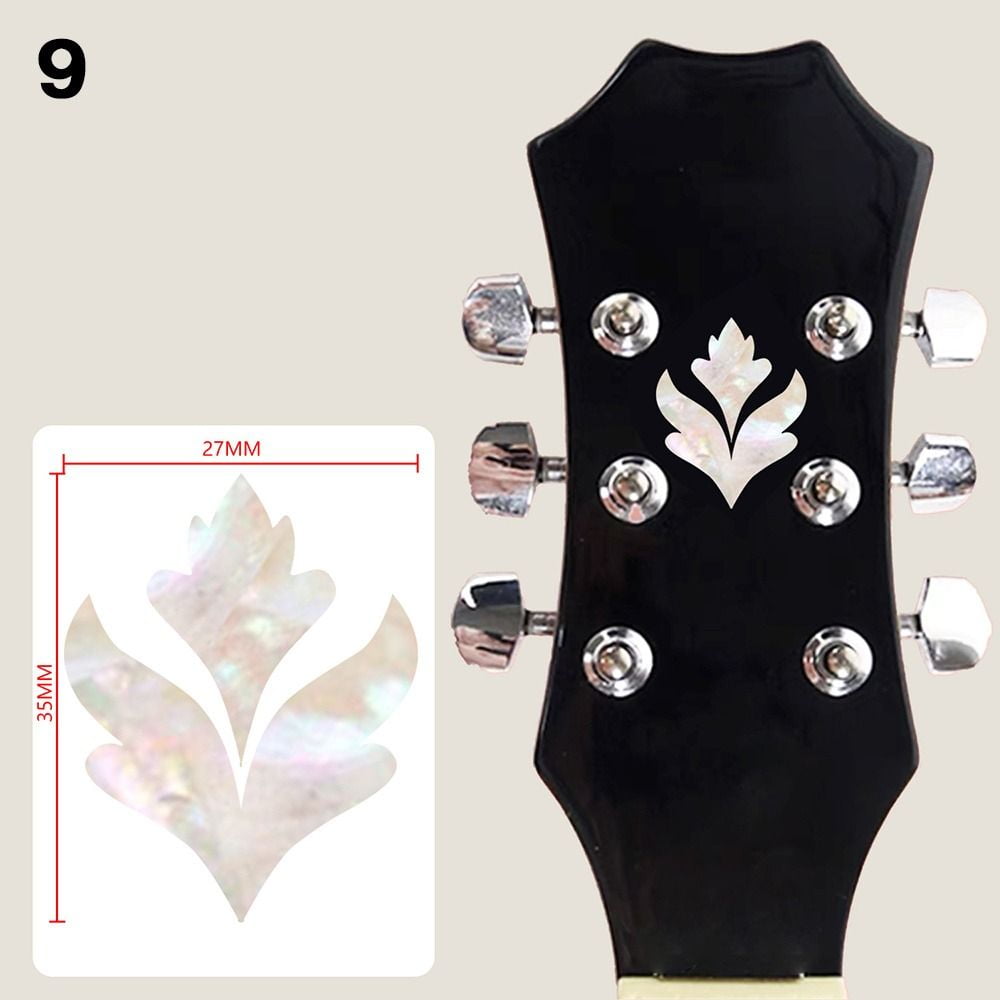 New PVC Sticker Novelty DIY Personalise Guitar Headstock Decal Guitar ...