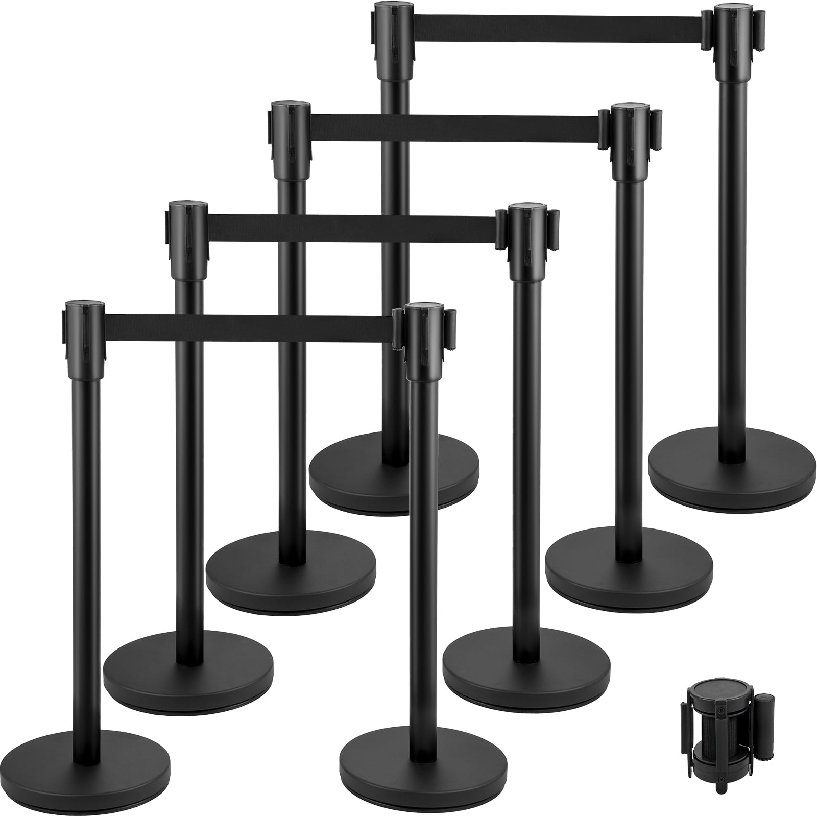 VEVOR Crowd Control Stanchion Set Of 8 Pieces Stanchion Set Stanchion