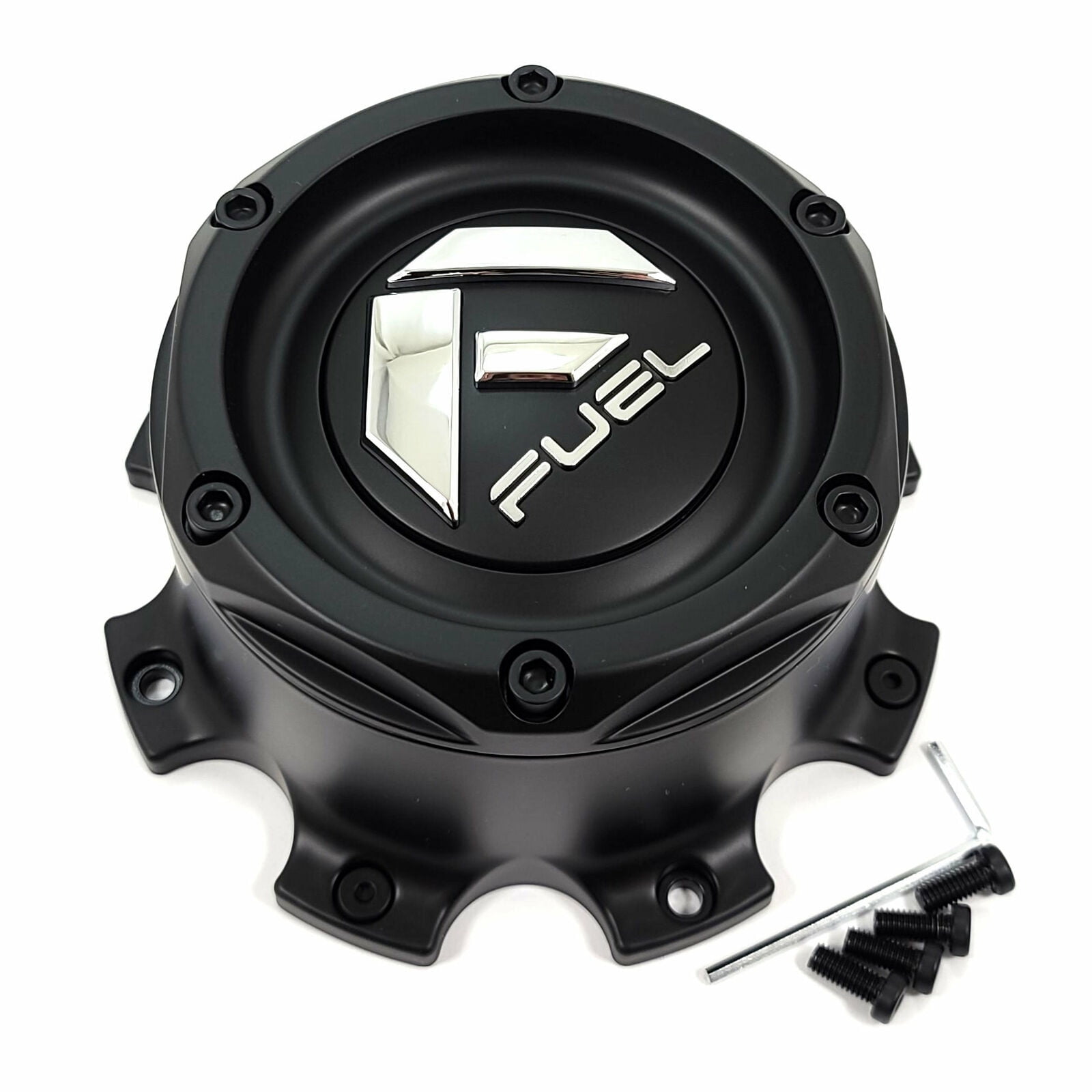 Buy Fuel Off-Roads Matte Black Wheel Center Hub Cap 6-3/4OD Bolt-On ...