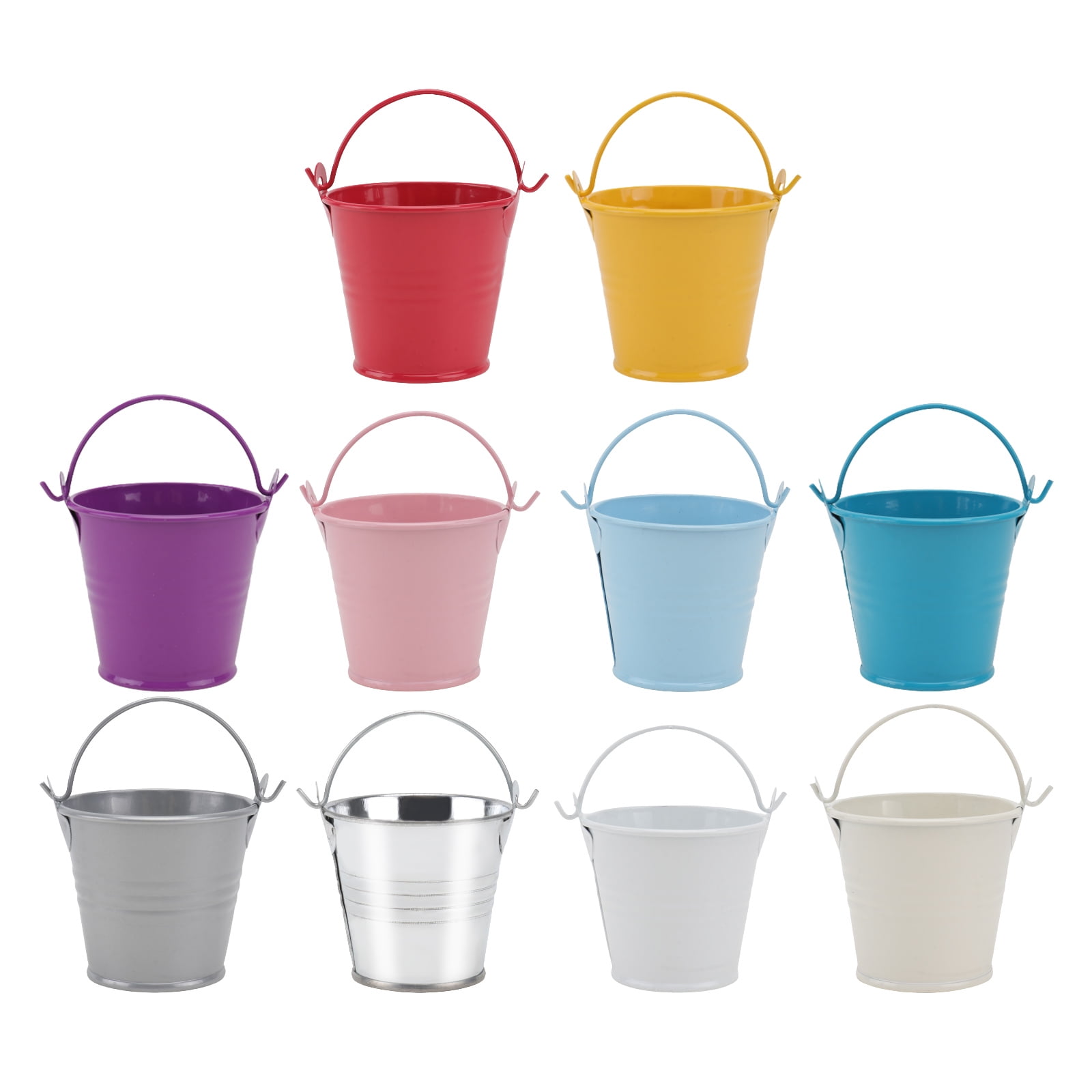 Vase Jug Bucket Pitcher French Flower Shabby Metal Miniature Can ...