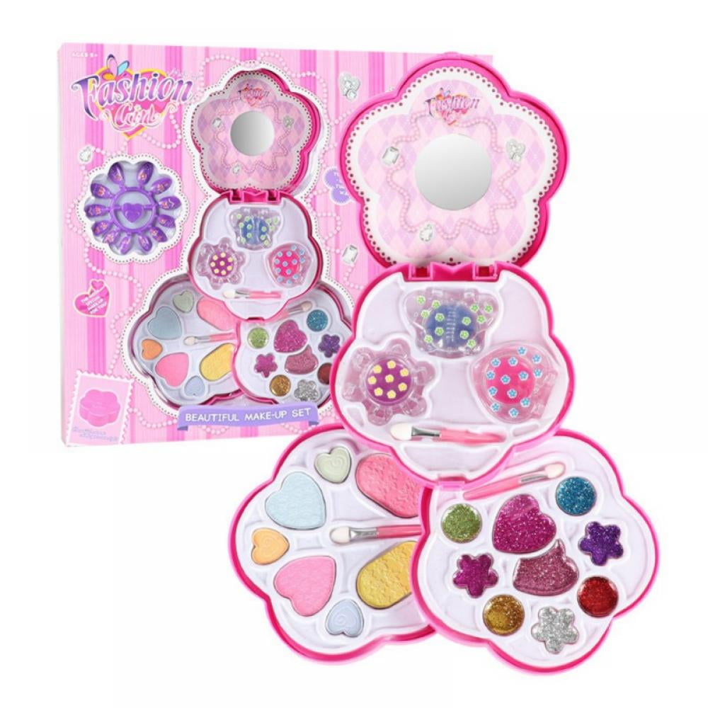 Pretend Play Makeup Set Little Fairy Princess Girl Washable Makeup and ...