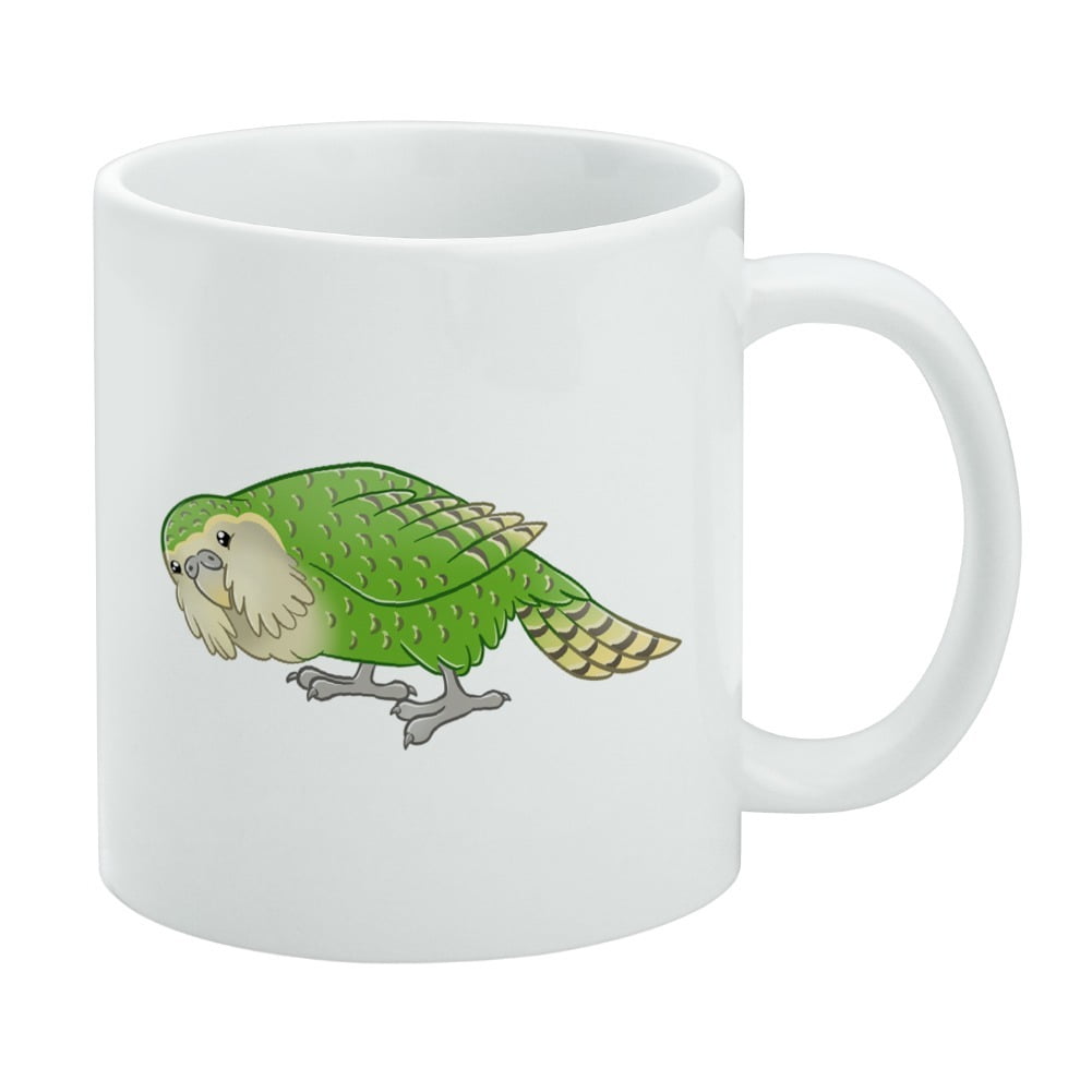 Kakapo the Flightless Owl Parrot White Mug - Walmart.com