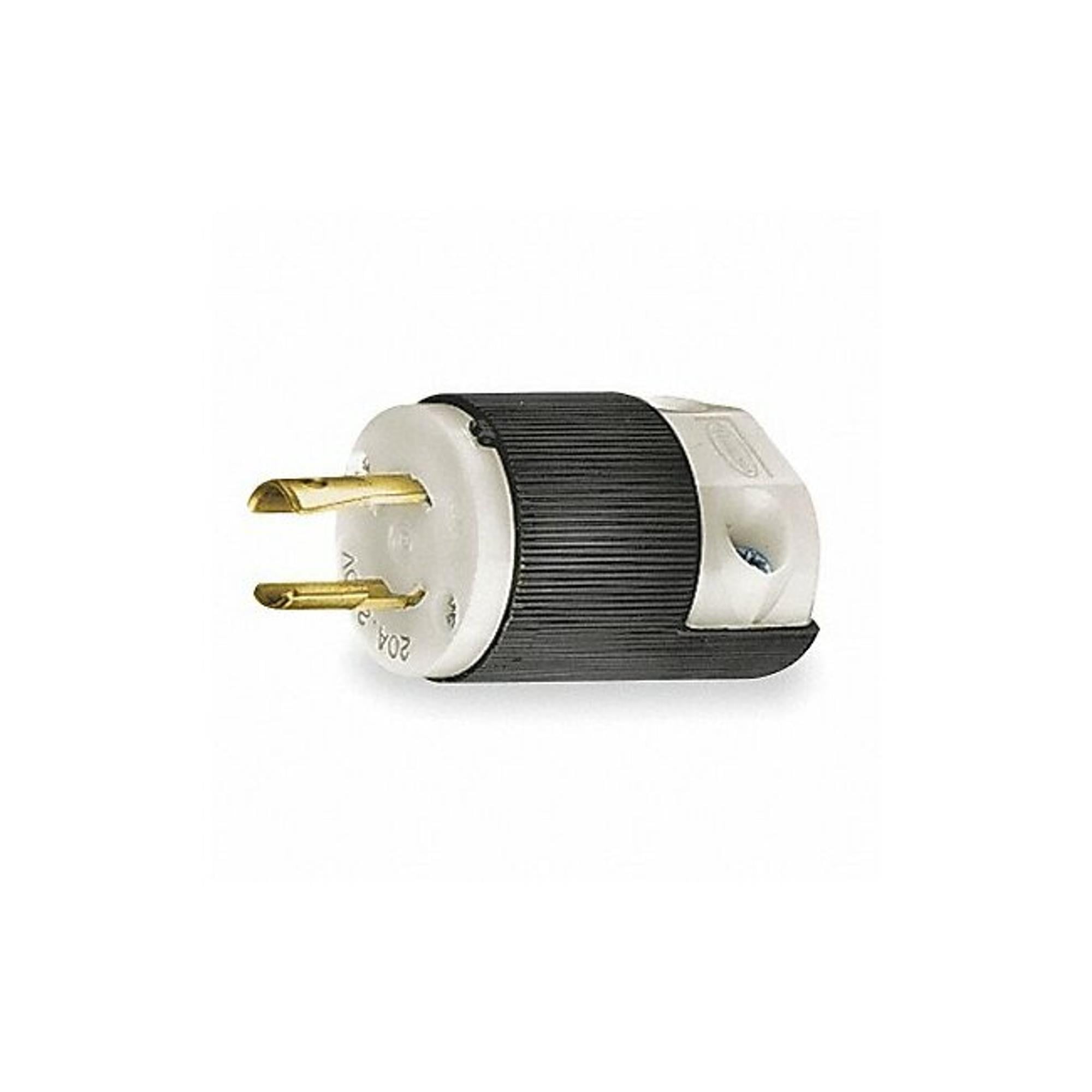 Hubbell Plug,250VAC,20A,L2-20P,2P,2W,1PH HBL7102C - Walmart.com