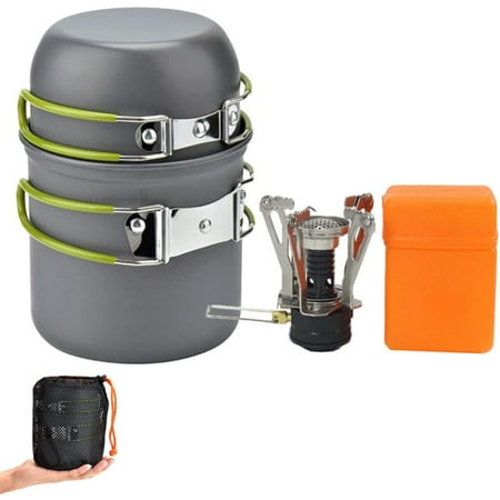 Camping Cookware,Camping Stove Cookware Backpacking Stove Cooking Set ...