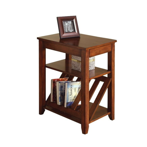 Wood magazine rack table store