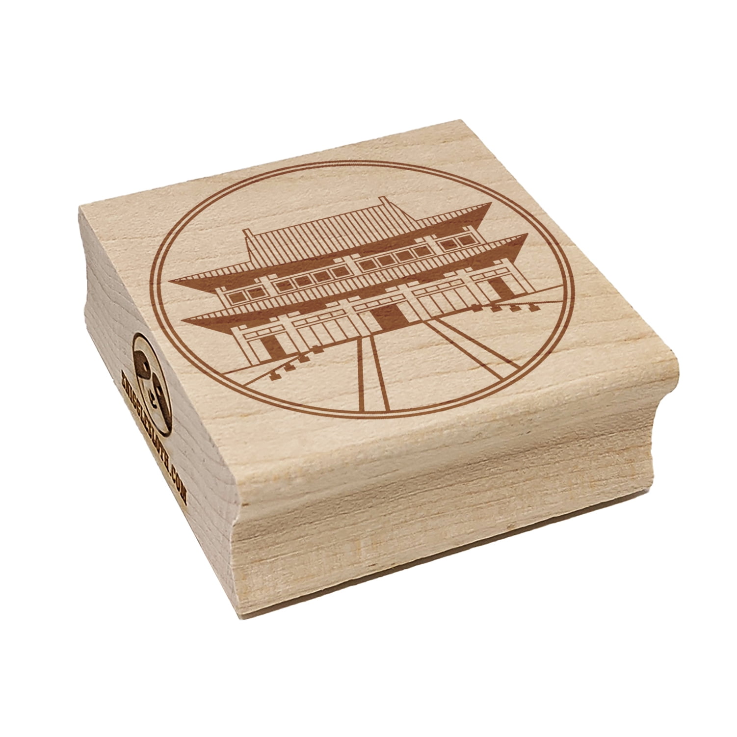 Gyeongbokgung Palace Temple South Korea Square Rubber Stamp Stamping ...