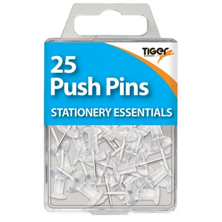 Tiger Stationery Push Pins (Pack of 25) | Walmart Canada