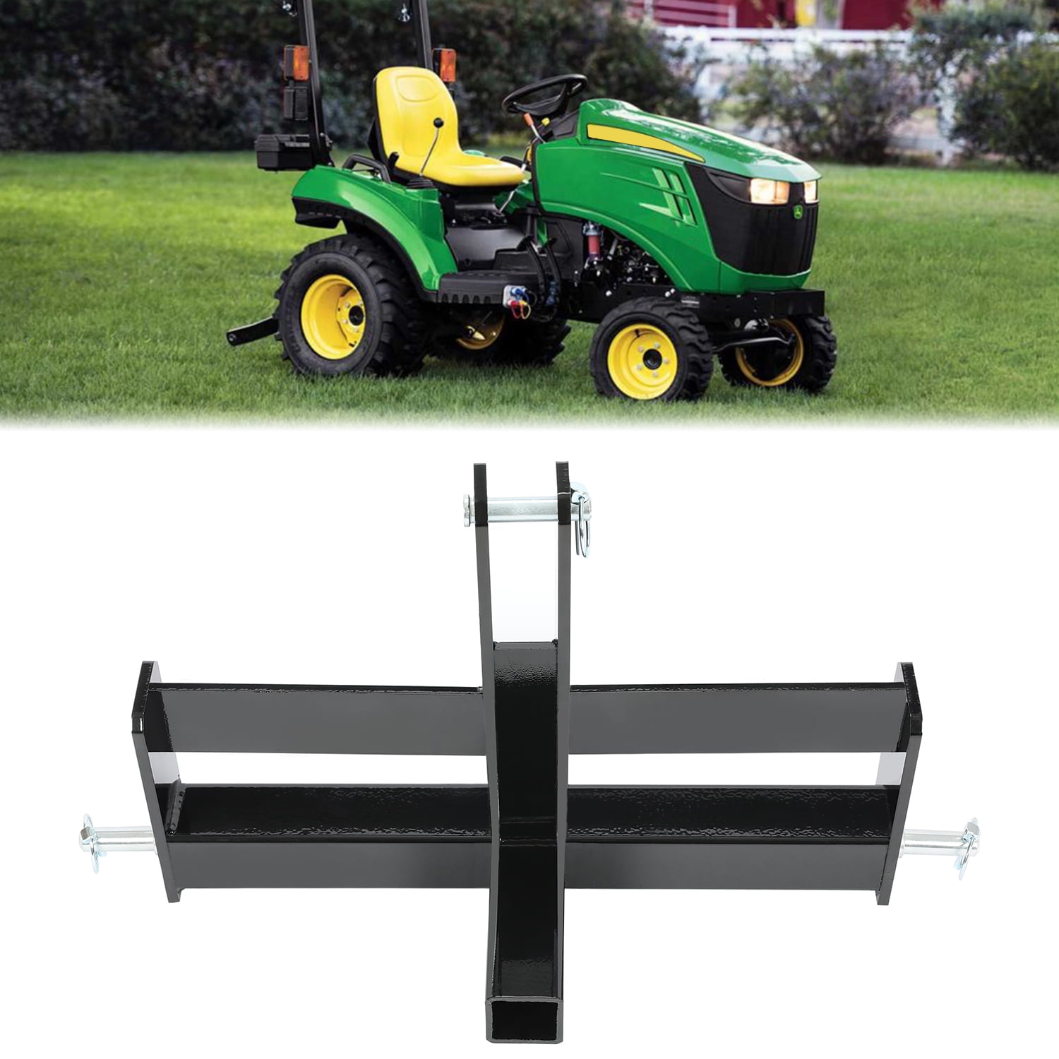 Kojem 2" Drawbar for Category 1 Tractors with Suitcase Weight Brackets ...