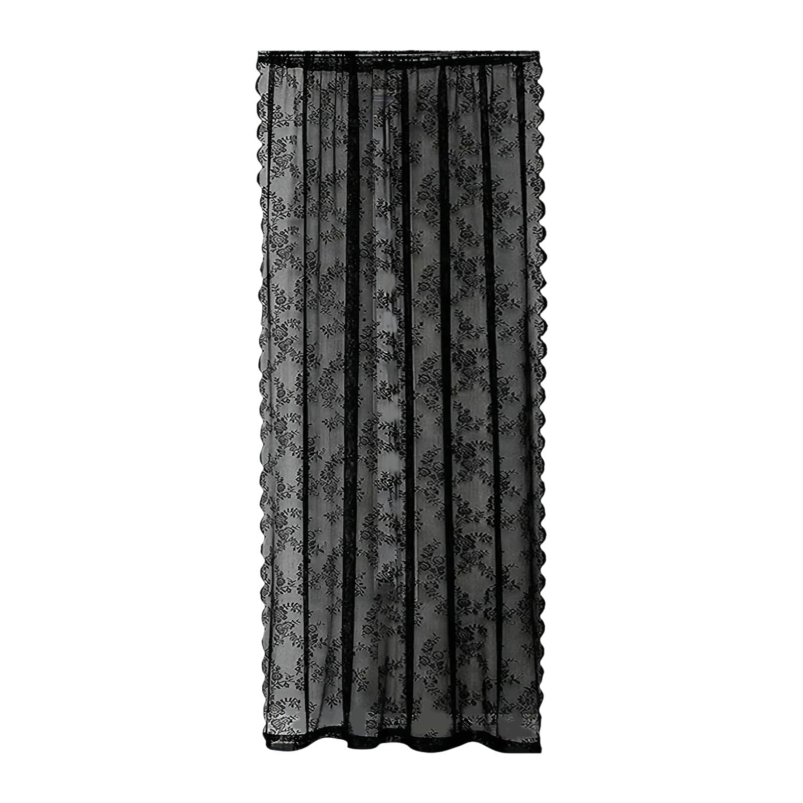 Cortina de encaje, Panel de cortina Floral, diseño Retro elegante ...