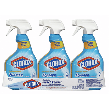 Clorox Bathroom Bleach Foamer Original Spray, 30 fl oz , Pack Of 9 ...