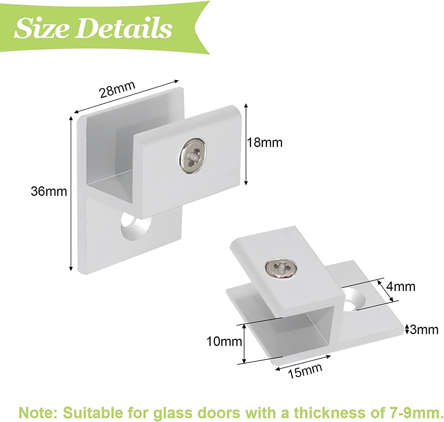 H Glass Clamps