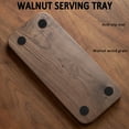 Muso Wood Serving Tray Walnut Solid Wood Rectangle 11.8 x 5 in - Walmart.com