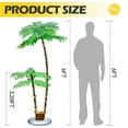 Oumilen 6ft Solar Powered LED Lighted Palm Tree - Walmart.com