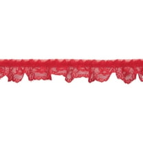 Wyla Red Ruffled Lace Trim 90 feet - Walmart.com