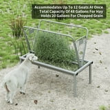 KOJEM 2-in-1 Grain & Hay Livestock Feeder,Large Capacity,with Deeper ...