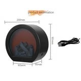 Led Tabletop Fireplace Flame Light - Walmart.com