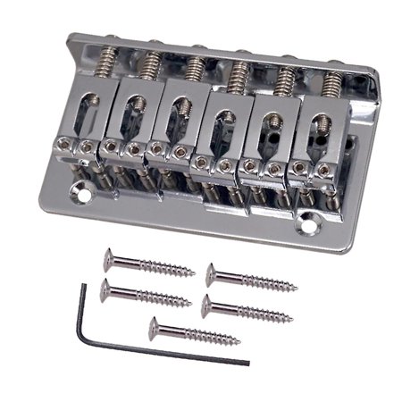 6 Saddle Bridge Strings Behind for Telecaster Electric Guitar | Walmart ...