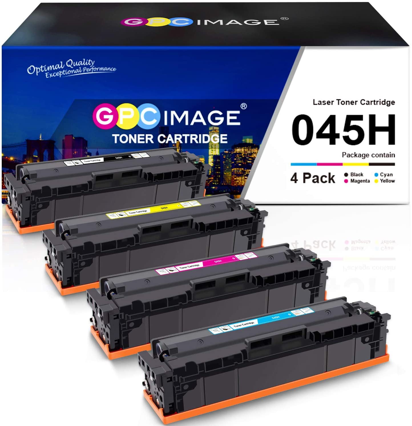 GPC Image Compatible Toner Cartridge Replacement for Canon 045 045H CRG ...