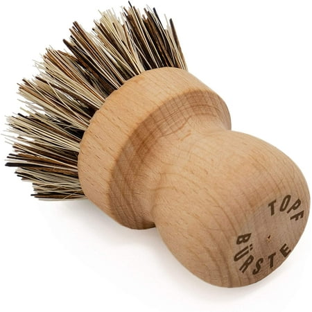 Brushes for the kitchen, cup brush with natural bristles - plastic-free ...