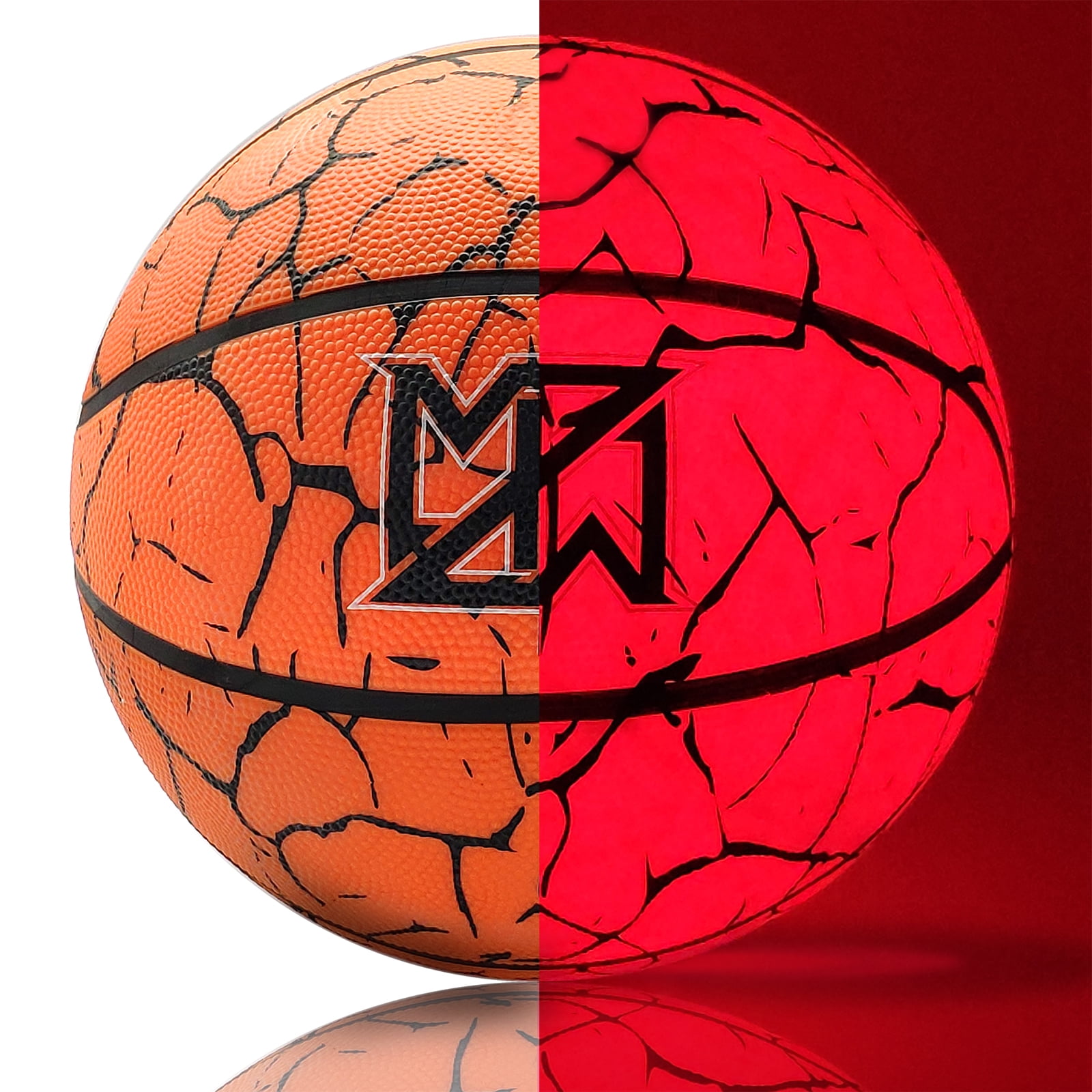 Walmart Official LED Light Up Basketball - Waterproof, Size 5, Glow in ...