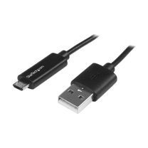 StarTech.com 1m 3 ft Slim Micro USB 3.0 Cable - M/M - USB 3.0 A to Right-Angle Micro USB - USB 3 ...