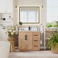 Altair Design Solana 60" Wood Vanity without Mirror in Weathered Fir ...