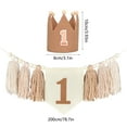 COM1950s First Birthday Tassel Banners and Cloth Hat,Party Decoration ...