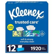 Kleenex Boutique White Facial Tissue, 2-Ply, Pop-Up Box, 95 Sheets/Box ...