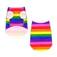 Dog Shirt for Small Dogs & Cats, Pride Rainbow Pattern Puppy Clothes ...