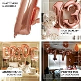 Efavormart 40" Metallic Blush/Rose Gold Mylar Foil Helium/Air Number ...
