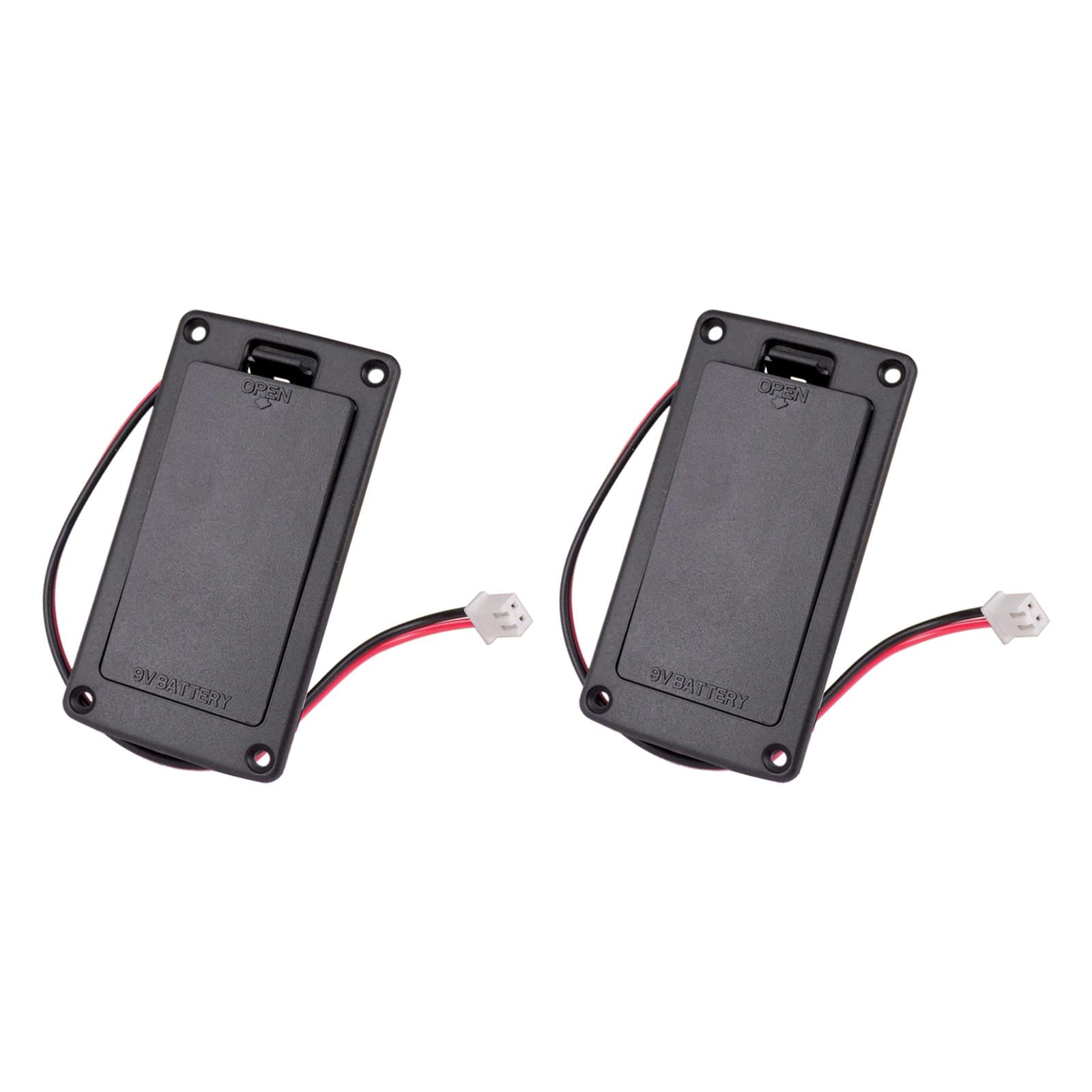 2pcs ABS 9V Battery Holder/Case/Box Compartment cover and case Guitar ...
