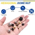 Uxcell Acorn Nuts 3/8"-16 304 Stainless Steel, Dome Head Hex Decorative ...