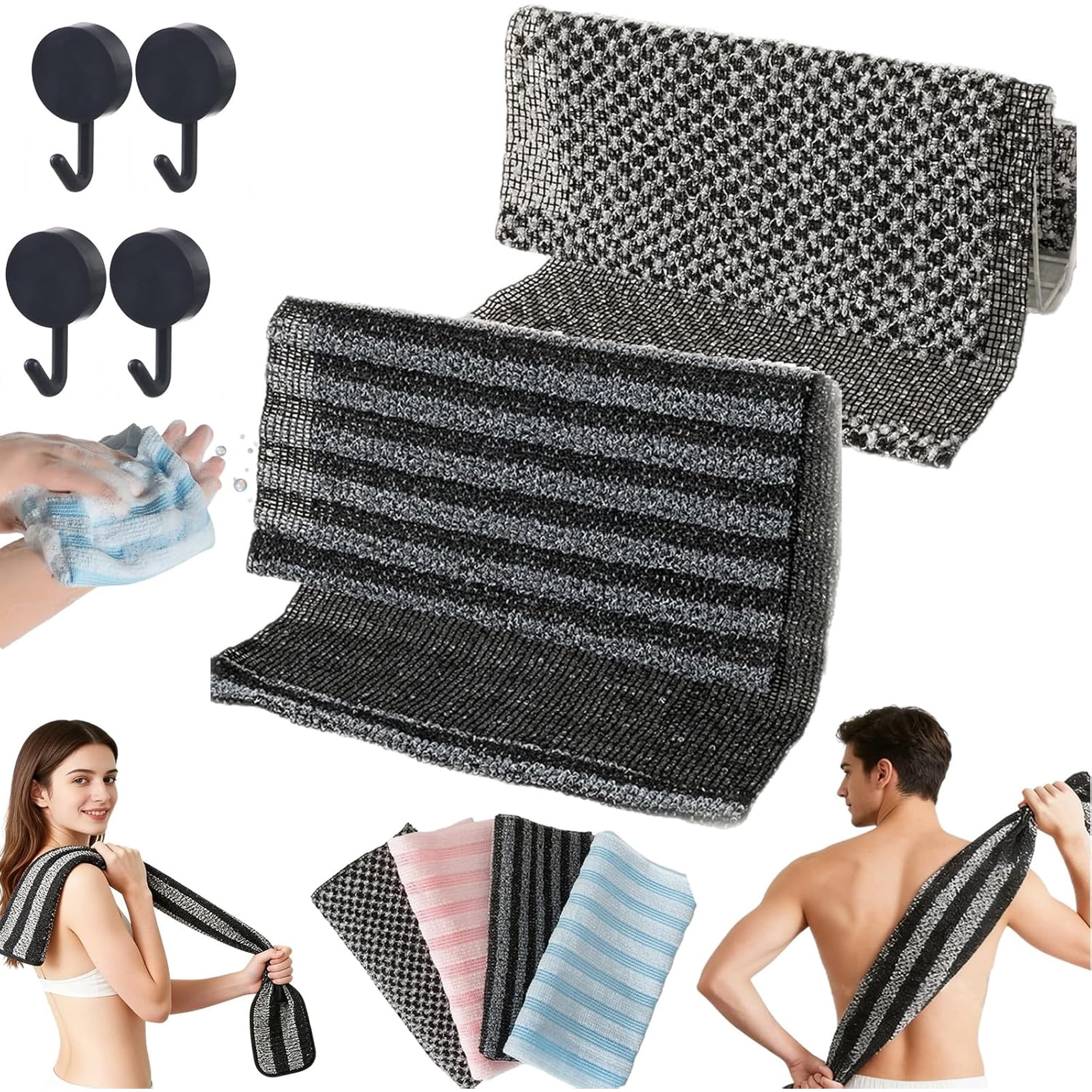 Click here for Meonlin Exfoliating Shower Towel  Rip-Resistant Ex... prices