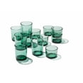 Oneida Entertain 365 12-Piece Green Glass Stackables Drinkware Set ...