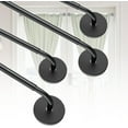 2 Pack Adjustable Magnetic Curtain Rods for Doors, 18 to 30 Inch Metal ...