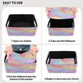 2 Pcs Foldable Felt Storage Bins Decorative Fabric Organizer Baskets ...