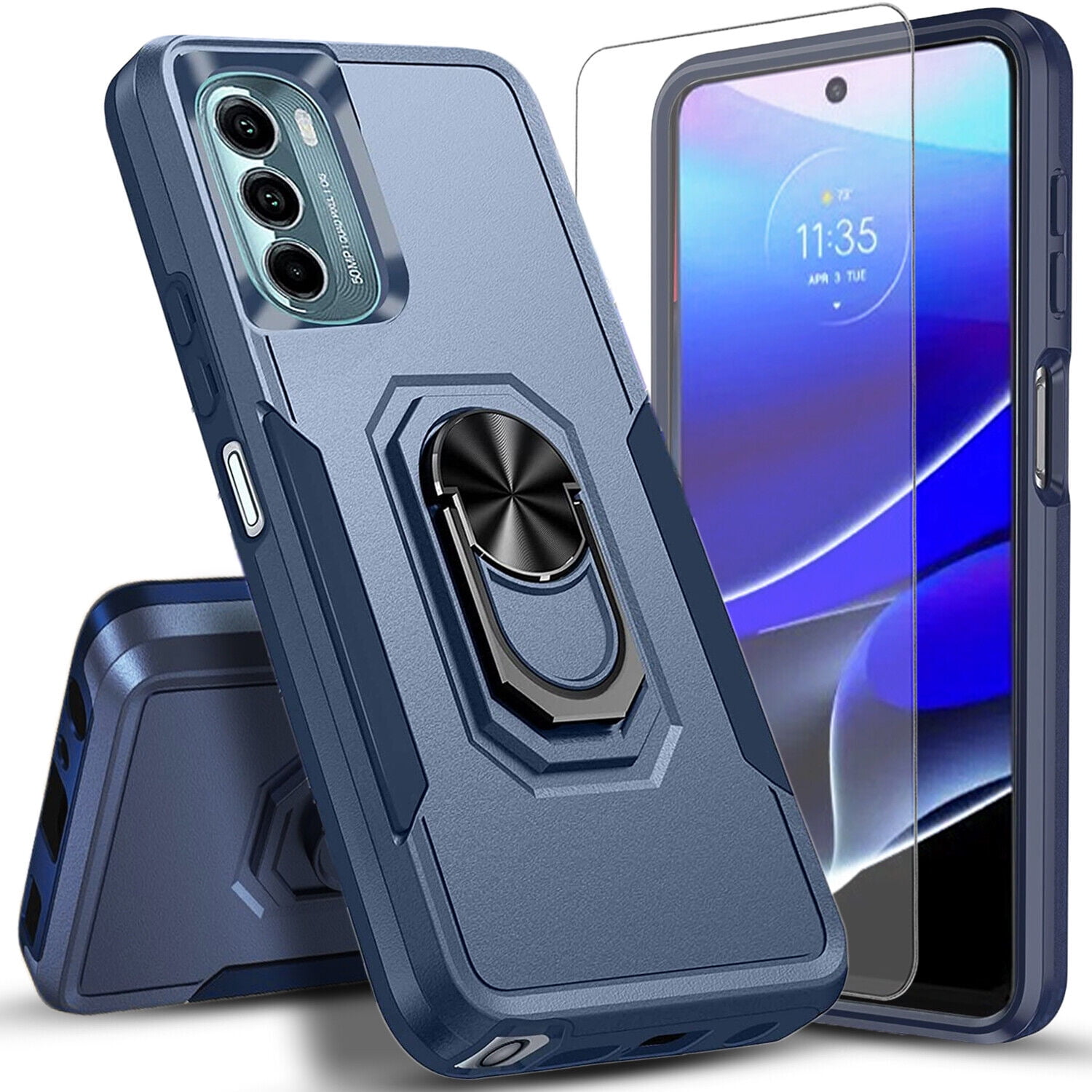 Circlemalls Case for Google Pixel 6A, Tempered Glass Screen Protector ...