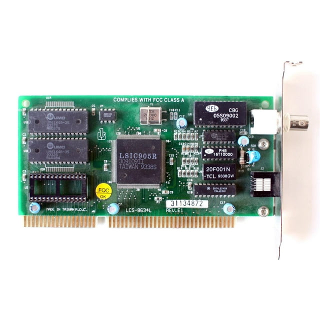 LCS-8634L REV.E1 Ethernet Card ISA, LSIC905R - Walmart.com
