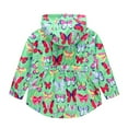 Juebong Toddler Kids Baby Girls Fashion Cute Cartoon Butterfly Pattern Windproof Rain Jacket ...