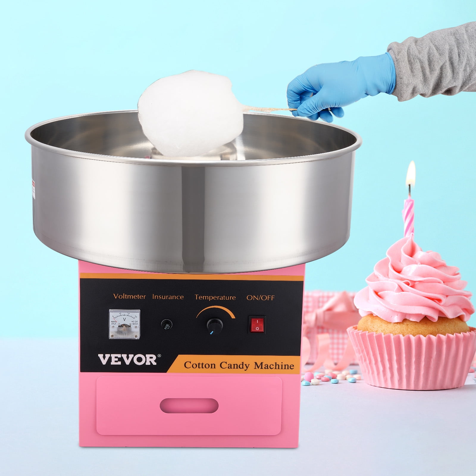 Click here for Vevor Electric Cotton Candy Machine  1000w Candy F... prices