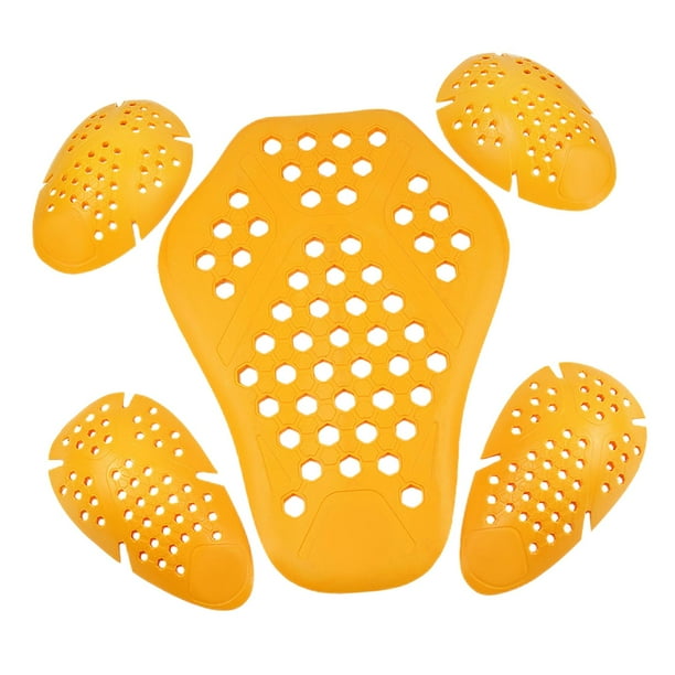 Motorcycle Jacket Pad Set Dorsal Chest Knee Elbow Back Protector 5 ...