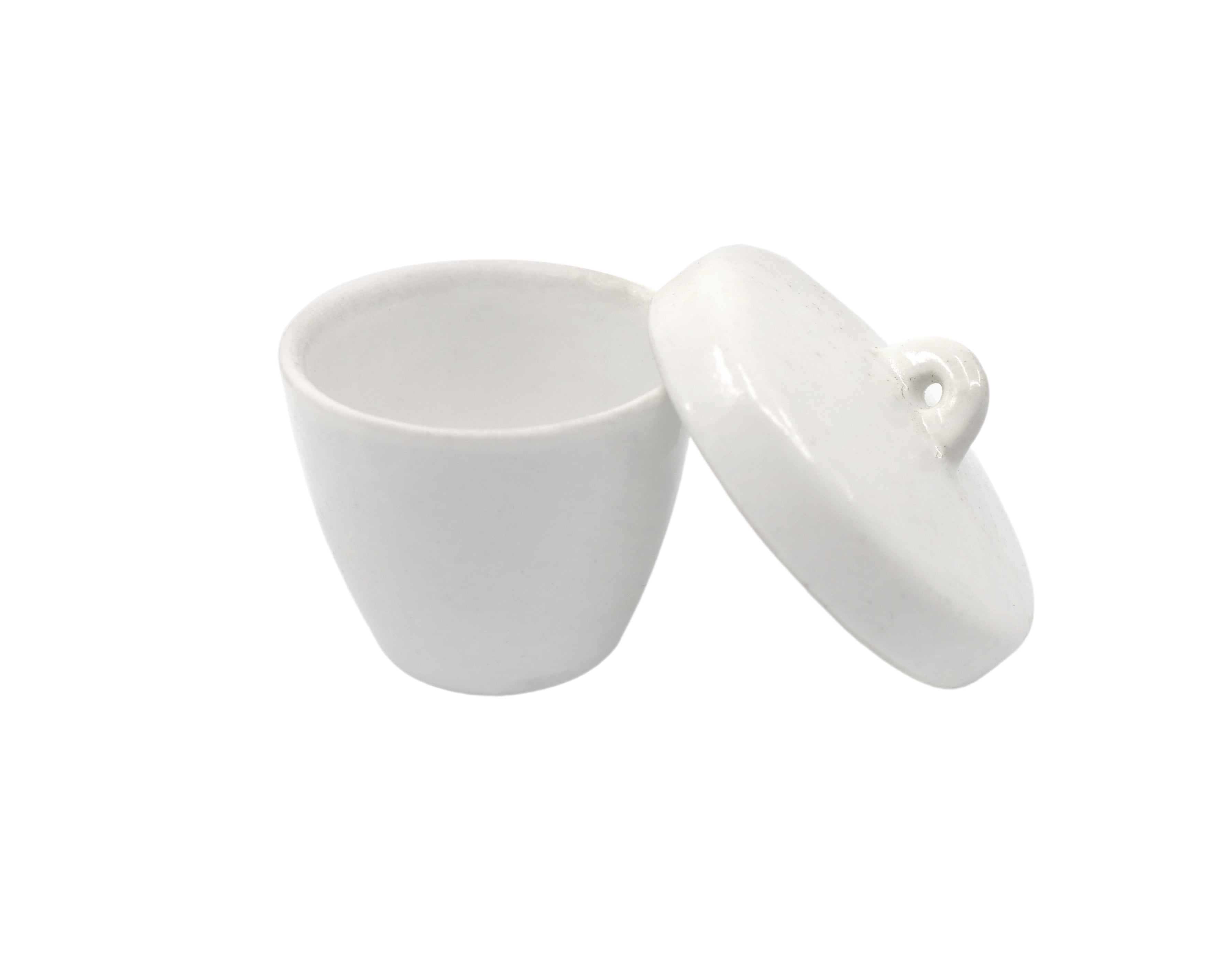 Porcelain Crucible with Lid, 10mL Capacity - Tall Form - Strength ...