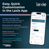 Lexie B2 Plus Self-Fitting Rechargeable OTC Hearing Aids Powered by ...
