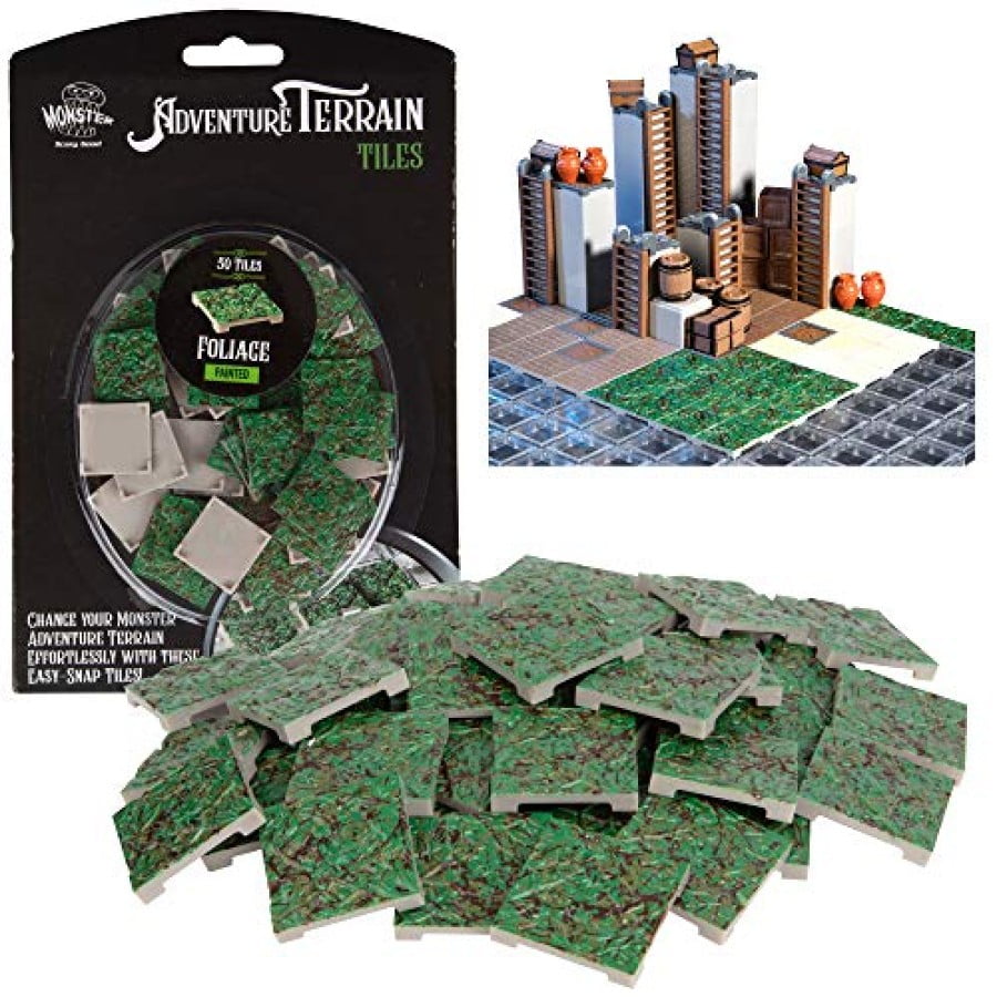 Monster Adventure Terrain- 50pc Foliage Tile Expansion Pack- Hand ...