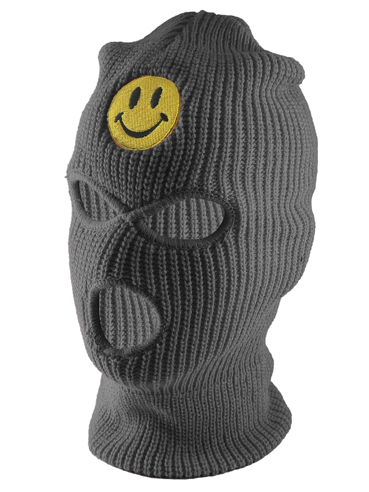 Gravity Threads Smile Face 3-Hole Ski Mask - Smile - Charcoal - Walmart.com